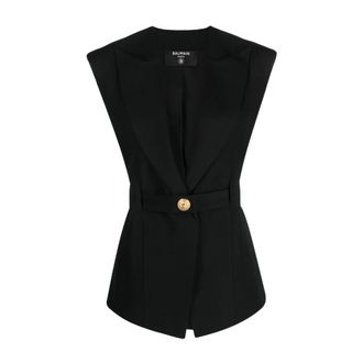 Balmain Femme, Vestes, Noir, Taille: 38 FR Blazers
