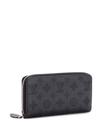 Louis Vuitton petit portefeuille Zippy Mahina en cuir - Noir