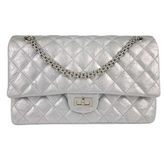 Chanel Sac bandouli&egrave;re Pre-owned Reissue 2.55 &agrave; double compartiment - Femme - Pre-owned - Gris - Taille: ONE Size