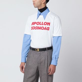 Valentino Wei&szlig;es T-Shirt mit Apollon/Dionysos-Print
