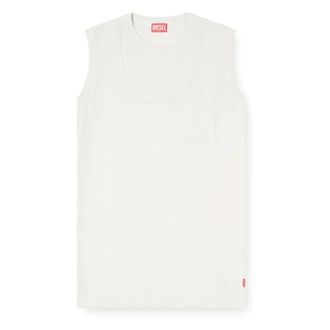 Diesel Homme, Tops, Blanc, Taille: XL D-Emb Sleeveless Mini Dress