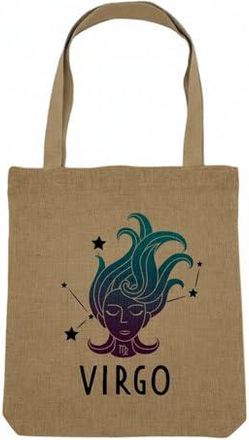 Fabulous Sac Shopping Tote Bag Aspect Lin - Virgo Astrology Sign Celestial Solar Prediction - Sac de Courses Toile Epaisse 360g Beige Naturel Cabas Port&eacute; Epaul