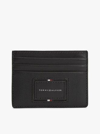 Tommy Hilfiger Porte-cartes en cuir finition grain caviar