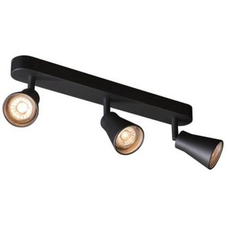 SLV Plafonniers int&eacute;rieurs led avo applique et plafonnier int&eacute;rieur triple noir GU10/QPAR51 3x 50W max 1000892