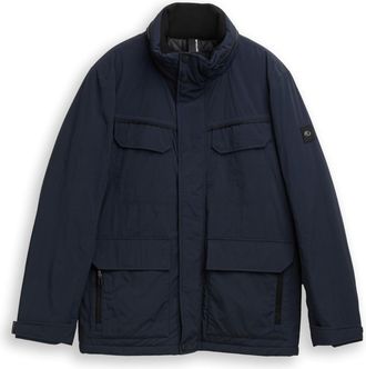 Tom Tailor Herren 1046980 Feldjacke mit aufgesetzten Taschen, 10668-Sky Captain Blue, XXL