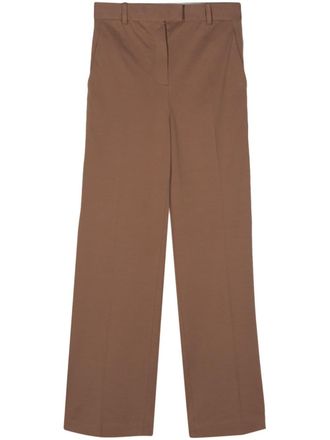 Circolo 1901 pantalon en piqué à coupe droite - Marron