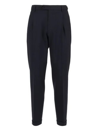 Berwich Hose mit Falten - Schwarz