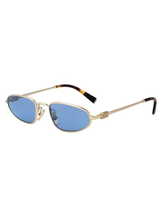 Miu Miu Womens Sunglasses 0mu A52s Pale Gold Metal