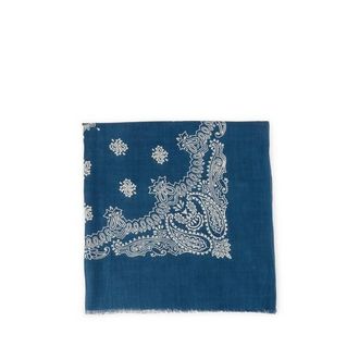 Saison 1865 Foulard imprim&eacute; bandana en coton et laine
