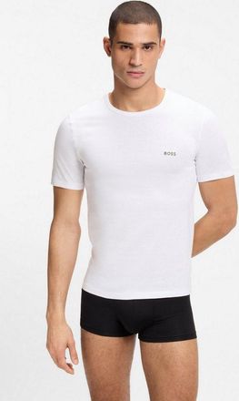 BOSS T-Shirt TShirtRN 3P Classic (Packung, 3-tlg) mit BOSS Stickerei