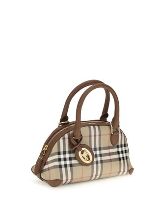 Burberry Womens Mini Primrose Top Handle Bag Archive Beige Canvas Handbags Hand