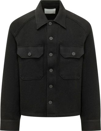 STUDIO NICHOLSON Surchemise coupe ajust&eacute;e - Homme - Chemises - Noir - Taille: M