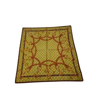 Celine Pre-owned Vintage Silk Canvas Scarf - Femme - Pre-owned - Beige - Taille: ONE Size