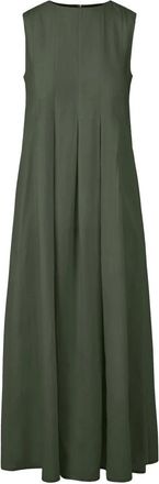 Bomboogie Femme, Robes, Vert, Taille: 44 FR Pleated Lyocell Dress