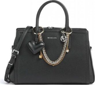 Michael Kors Femme, Sacs, Noir, Taille: ONE Size Laila Medium TK Leather Satchel