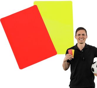 Generic Sportwettbewerbs-Set Für Wettkampfsport Professionelle Fußball-Schiedsrichter Zubehörset Rot Gelb Kartensatz Für Fußball Gelb Domarkarte Für Sportwett