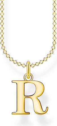 Thomas Sabo Halskette Buchstabe R vergoldetes Silber KE2027-413-39