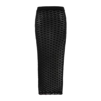 Blumarine Femme, Jupes, Noir, Taille: 38 FR Maxi Skirts