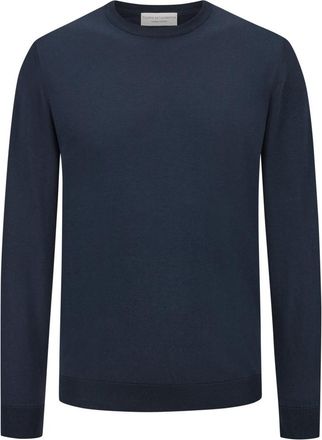 FILIPPO DE LAURENTIIS Leichter Rundhalspullover aus Crepe Cotton in