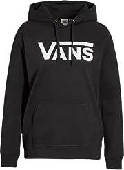 Vans Damen Drop V Logo Hoodie Hooded Sweatshirt, Schwarz, M EU