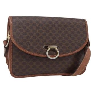 Celine Sac bandouli&egrave;re en toile vintage Pre-owned - Femme - Pre-owned - Brun - Taille: ONE Size