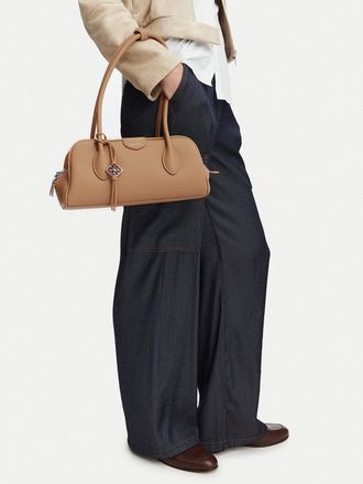 Calvin Klein Handtasche Calvin Klein Emblem Trio Pebble Shoulder Bag LV04F3743G Beige