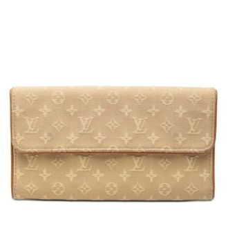 Louis Vuitton Pre-owned Monogram Mini Long Wallet (Tri-fold) - - Pre-owned - Damen - Beige - ONE SIZE