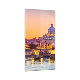 Arttor Bilder auf Glas 55x100cm Glasbild Rom Italien Basilika Geschichte Gro&szlig; Wanddeko Bild im Glas Schlafzimmer K&uuml;che Deko Wandbilder Dekoration Wohnzimmer 
