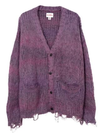 Bows & Arrows cardigan à bords francs - Violet