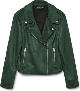 Vero Moda Damen Vmjose Short Faux Suede Jacket Noos, Pine Grove, x_s