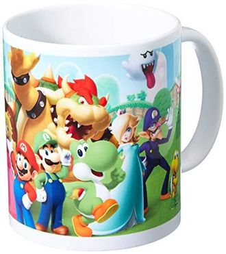 Nintendo Nintendo Super Mario Mushroom Kingdom 11oz/315ml Kaffeetassen Mehrfarbig 7.9 x 11 x 9.3 cm
