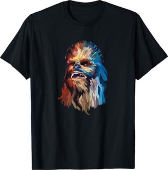 Star Wars Chewbacca Awesome Geometric Style Chewie Portrait T-Shirt