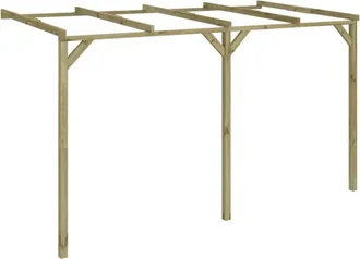 vidaXL Vidaxl - Pergola &agrave; appentis en pin impr&eacute;gn&eacute; - Dimensions 2 x 4 x 2,2 m - R&eacute;sistante &agrave; la pourriture - Assemblage facile pour ext&eacute;rieur
