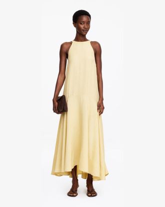 Arket Neckholder-Kleid -Gelb