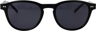 Tommy Hilfiger Homme, Accessoires, Noir, Taille: 51 MM Lunettes de soleil rondes