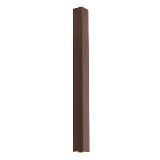Luce-Ambiente-Design Fluke Quadrata Ceiling Light in Bronze Metal 75cm