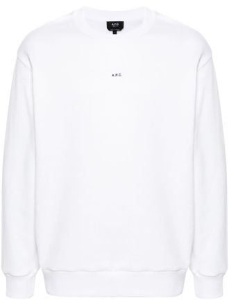 A.P.C. sweat en coton à logo imprimé - Tons neutres