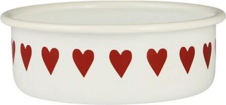 Ib Laursen Schale m/Herzen Emaille H: 5 &Oslash;: 14