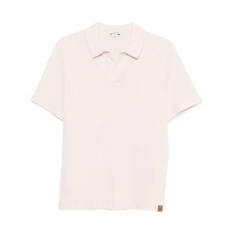 Jacob Cohen Homme, Tops, Rose, Taille: L Polo en coton brut et soie