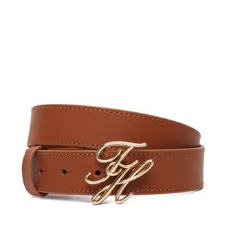 Tommy Hilfiger G&uuml;rtel Tommy Hilfiger Th Script 3.0 AW0AW18568 Braun