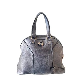 Saint Laurent Pre-owned Satin sacs-main - Femme - Pre-owned - Gris - Taille: ONE Size