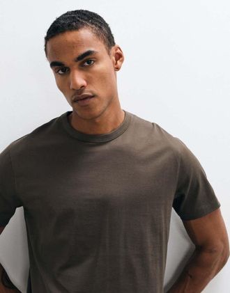 GANT t-shirt en pima marron