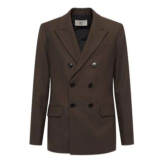 Ami Zweireihige Jacke - - Suits - Herren - Braun - L