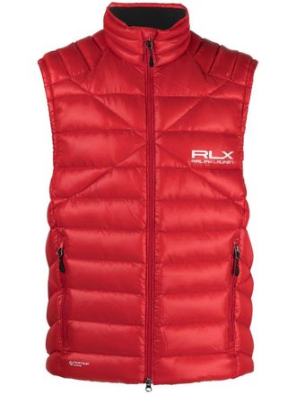 Ralph Lauren gilet Macoy à design matelassé - Rouge