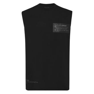 Plein Sport Homme, Tops, Noir, Taille: XS T-shirt sans manches
