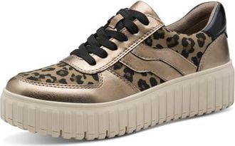 Jana Baskets Plateformes Femme avec Fermeture &eacute;clair Vegan, Leo Comb, 39 EU