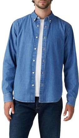 Levi's Authentic Button Down T-Shirt, Woodrow Mid Wash, XL Hommes