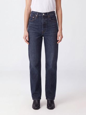 Levi's Jean Ribcage &agrave; taille haute et jambe large en denim recycl&eacute;