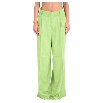 Tagliatore Femme, Pantalons, Vert, Taille: 38 FR Wide Pantalons