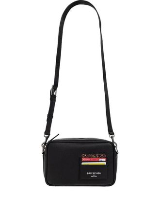 Balenciaga sac port&eacute; &eacute;paule &agrave; d&eacute;tail de porte-cartes - Noir